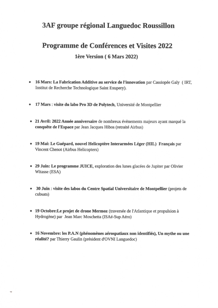 Programme 2022: 8 dates!