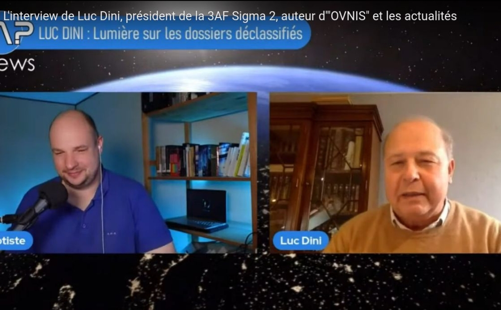 UAPCheck News - OVNI : L'interview de Luc Dini, président de la 3AF Sigma 2